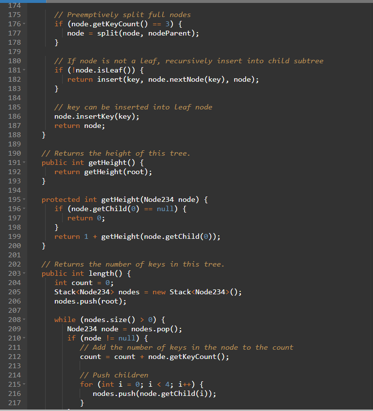Solved In this lab, the Tree234 class is extended to support | Chegg.com
