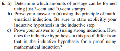 Solved 6. a) Determine which amounts of postage can be | Chegg.com