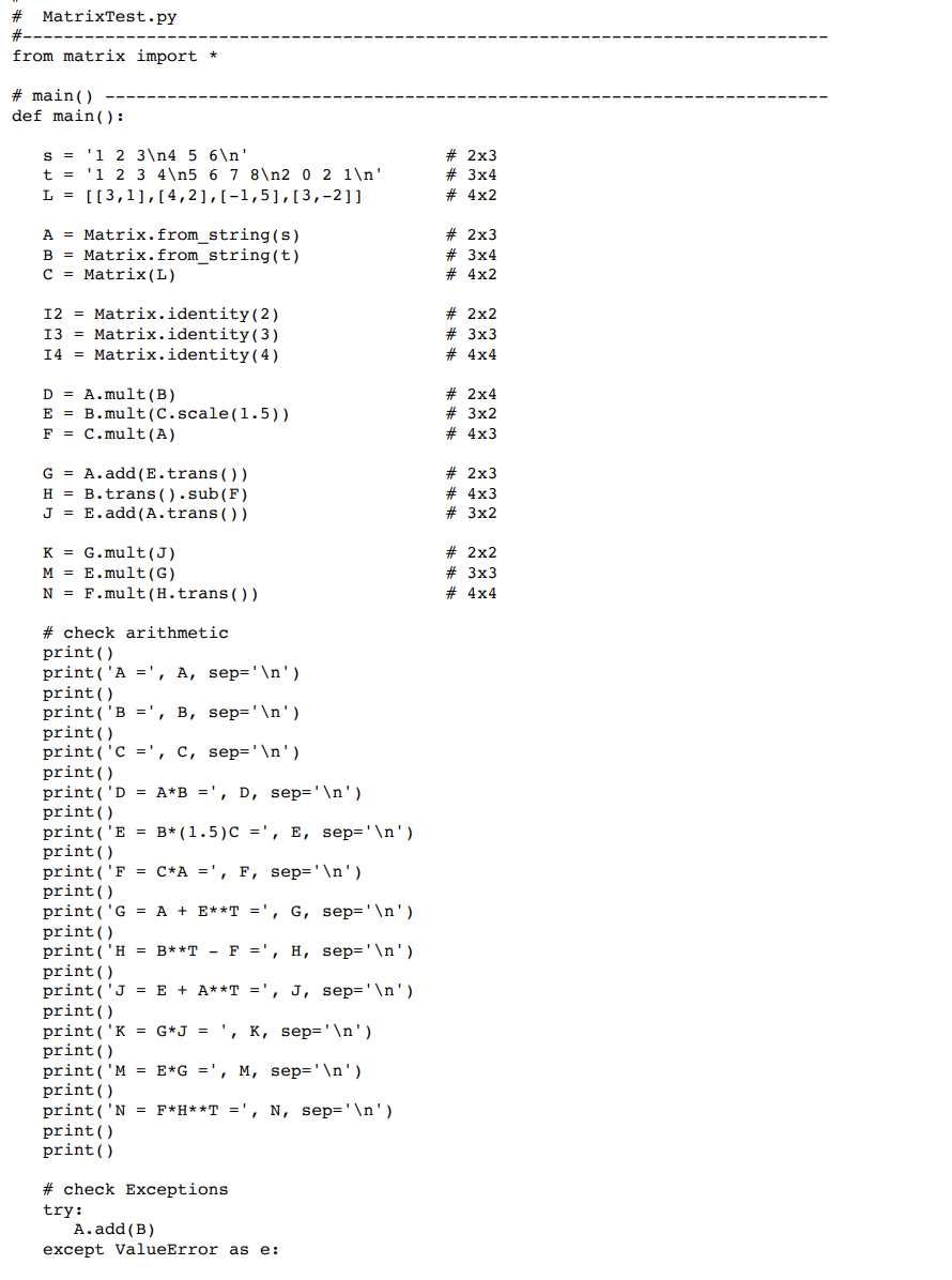 # vector.py from math import sqrt, acos from random | Chegg.com