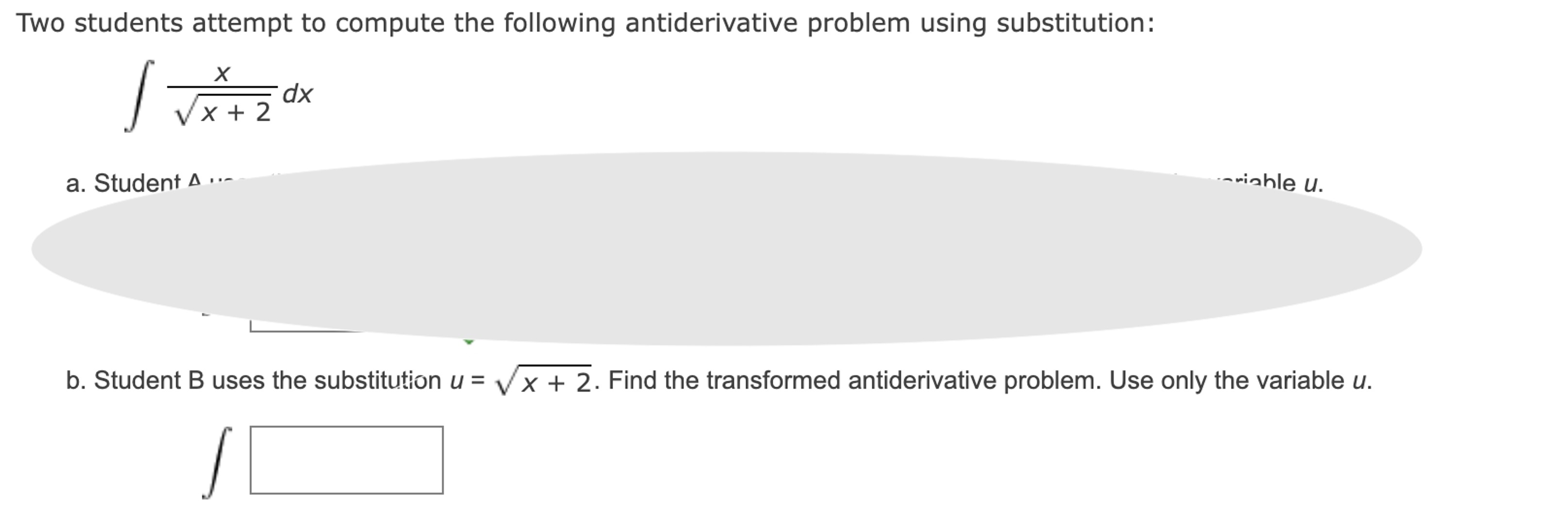 Solved Two students attempt to compute the following | Chegg.com
