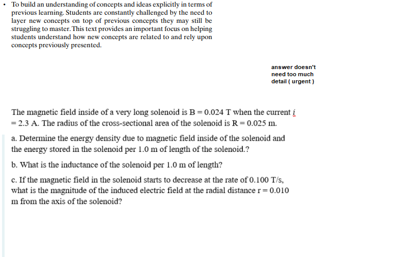 Solved • To build an understanding of concepts and ideas | Chegg.com