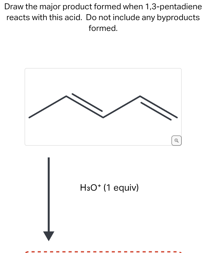 Solved Draw the major product formed when 1,3-pentadiene | Chegg.com