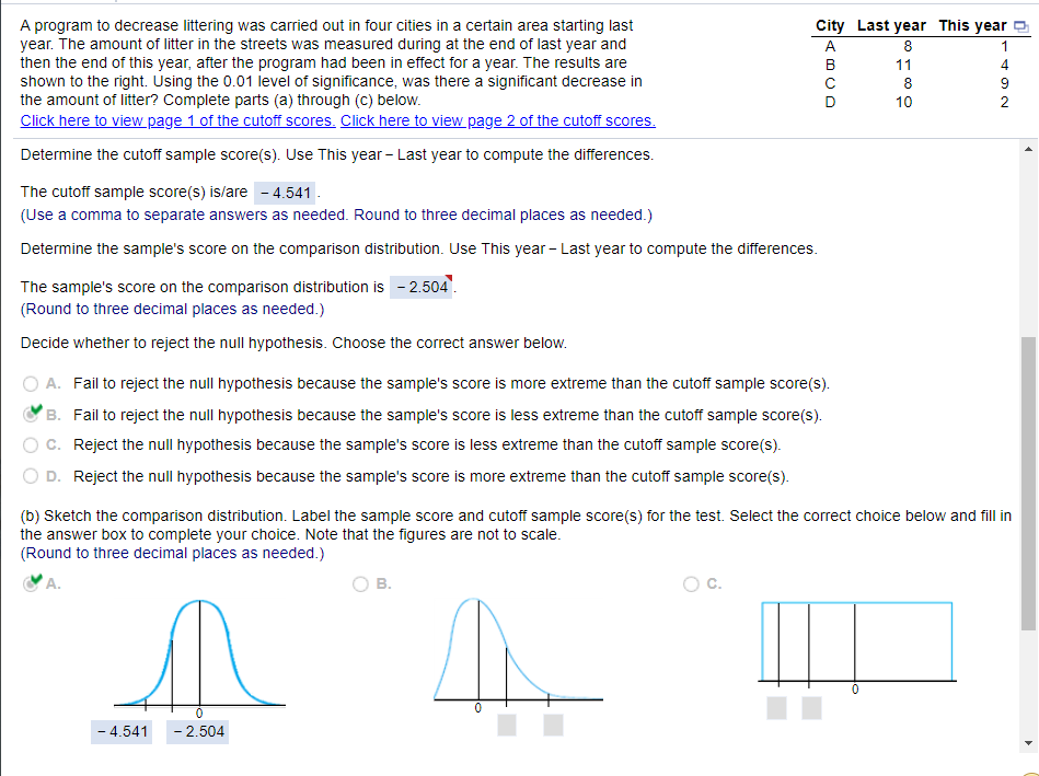 Solved How do I find the comparison distribution? Also, how | Chegg.com