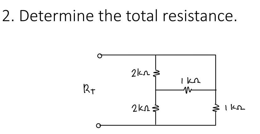 Solved 2. Determine the total resistance. | Chegg.com
