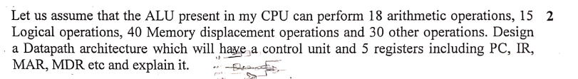 Solved Let us assume that the ALU present in my CPU can | Chegg.com