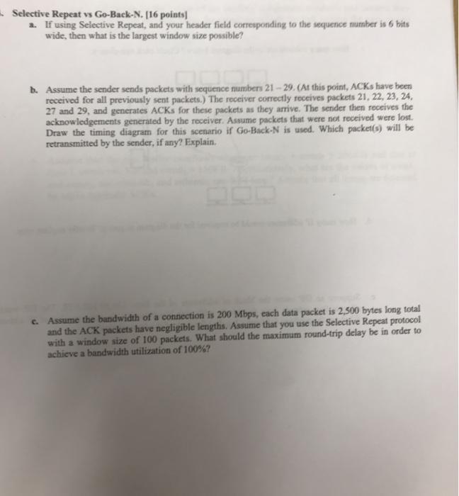 Solved Selective Repeat Vs Go Back N 16 Points If Using Chegg solved-selective-repeat-vs-go-back-n-16-points-if-using-chegg