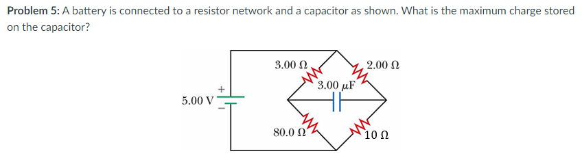 Solved Problem 5: A battery is connected to a resistor | Chegg.com
