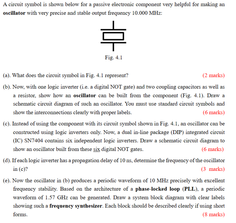 Solved A circuit symbol is shown below for a passive | Chegg.com