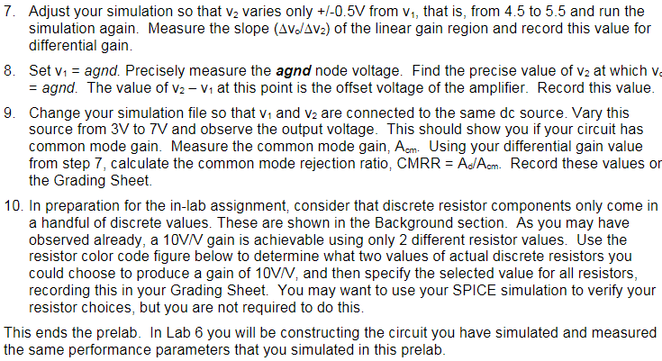 Solved 1. Study the instrumentation amplifier schematic in | Chegg.com