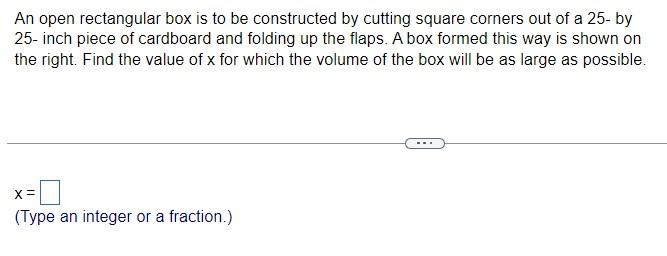Solved An open rectangular box is to be constructed by | Chegg.com