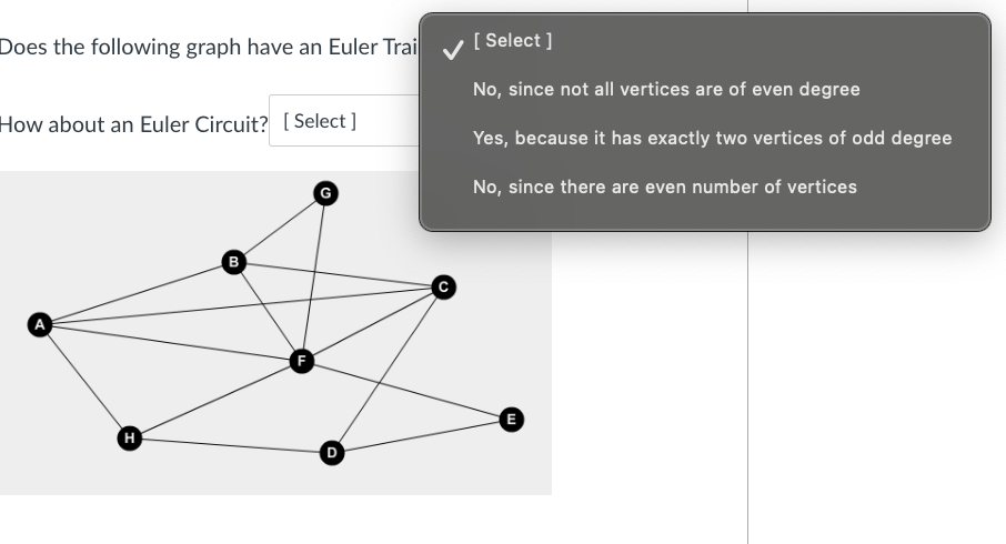 Solved Does the following graph have an Euler Trail? How | Chegg.com