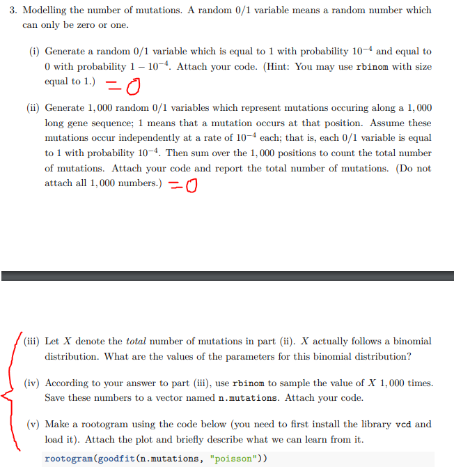 Using Rstudio codes on #3. part 3, 4, & 5 - - - - - | Chegg.com