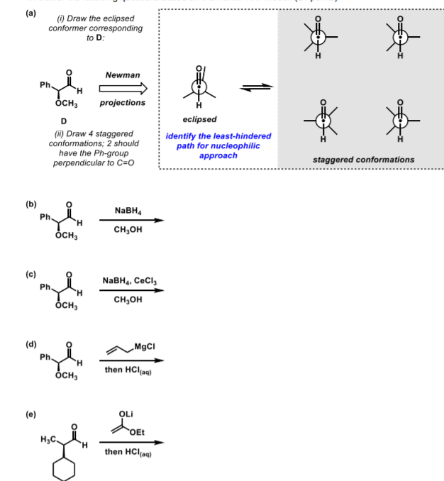 Solved Please draw based on the Felkin Anh model and make | Chegg.com