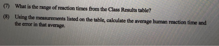 Solved ab X, X Analysis The average human reaction time is | Chegg.com