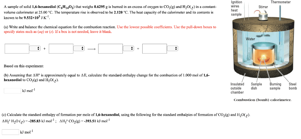 Solved gnition ires heat sample Thermometer A sample of | Chegg.com