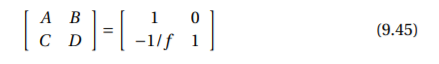 Solved P9.8 (a) Show that the ABCD matrix for a thick lens | Chegg.com