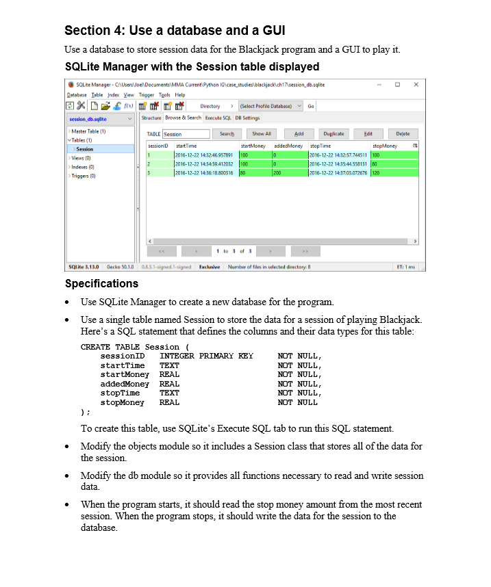 Study Section Python
