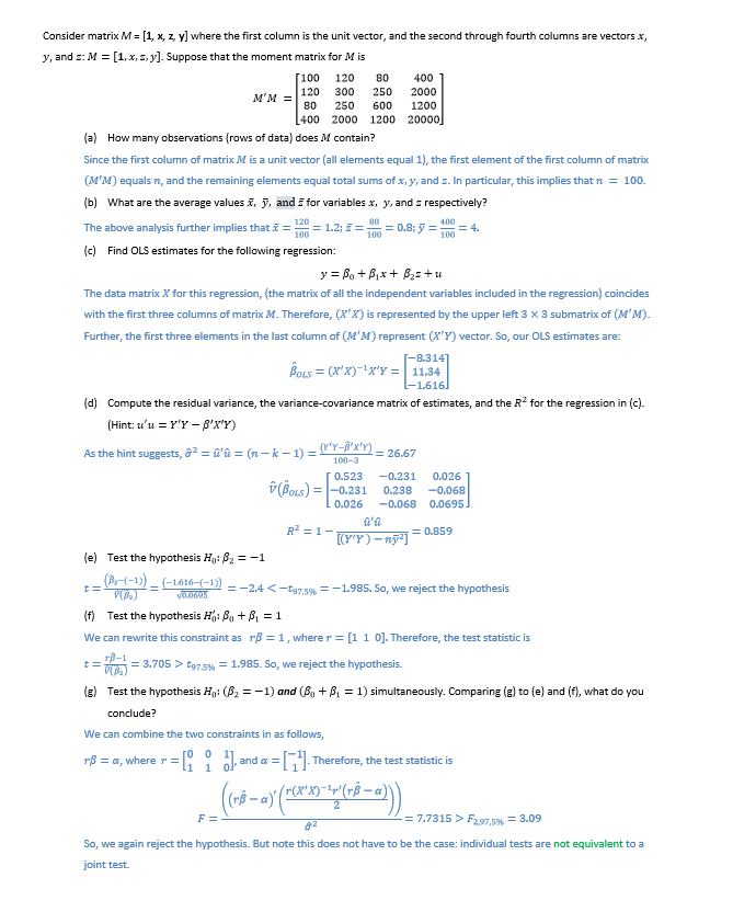 Solved The answers are presented, please explain how | Chegg.com