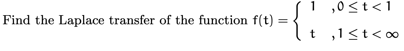 Solved Find the Laplace transfer of the function | Chegg.com