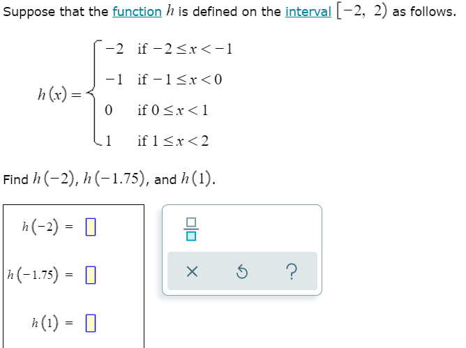 Solved Suppose that the function h is defined on the | Chegg.com