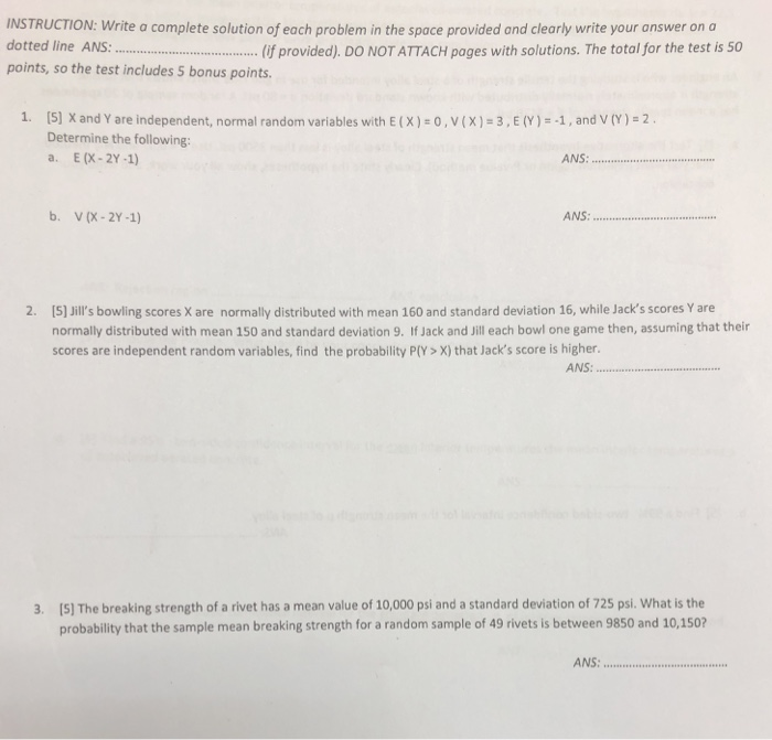 Solved INSTRUCTION: Write a complete solution of each | Chegg.com