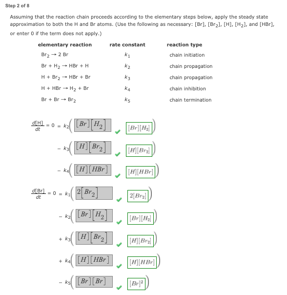 Solved Use the given elementary steps from Step 2 to define | Chegg.com