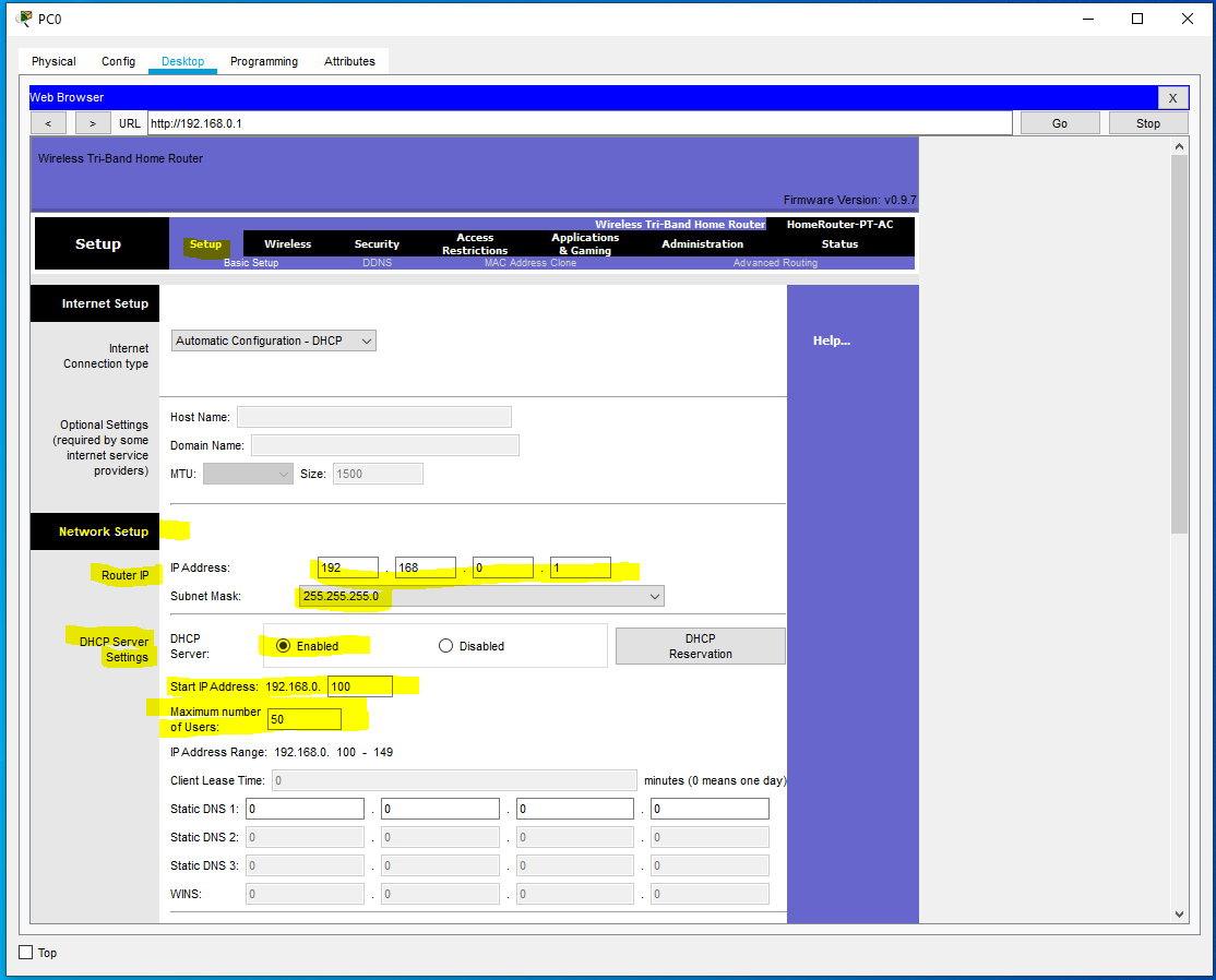 Solved Network Address [_____/2]Start Packet Tracer | Chegg.com