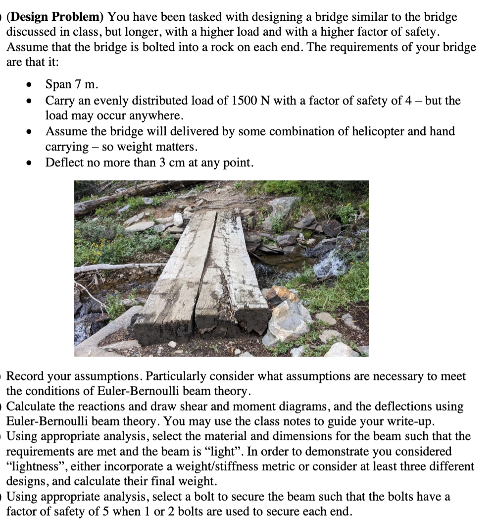 Solved (Design Problem) You have been tasked with designing | Chegg.com