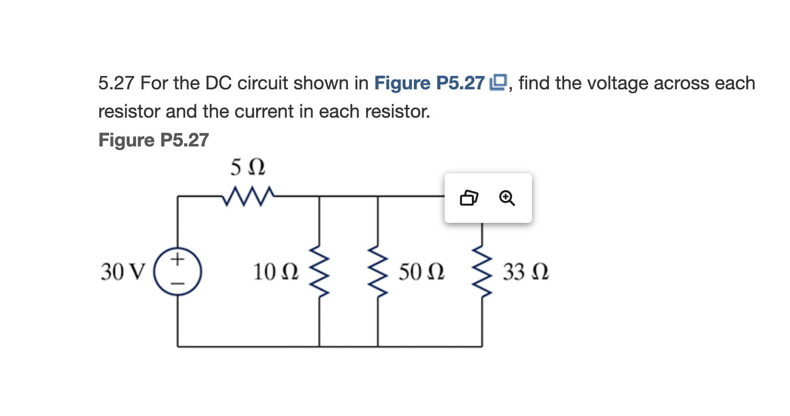 Solved 5.27 For the DC circuit shown in Figure P5.27 口, find | Chegg.com