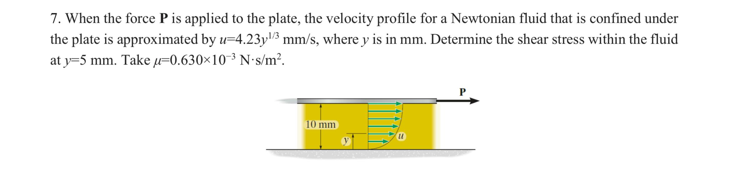 Solved 7. When the force P is applied to the plate, the | Chegg.com