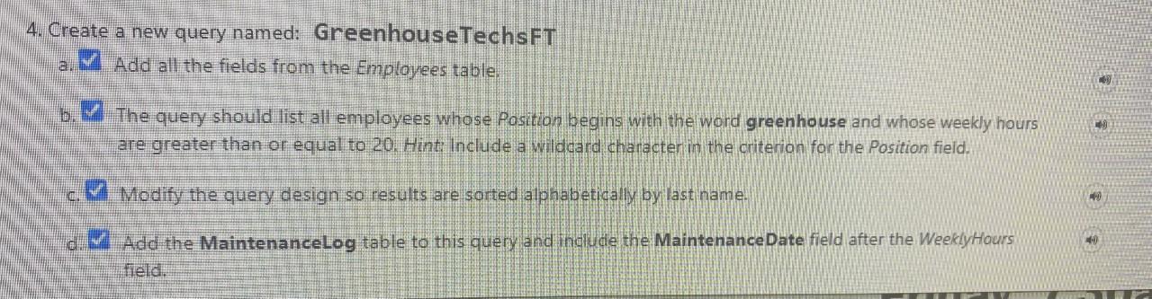 Solved 4 Create A New Query Named Greenhousetechsft A Add