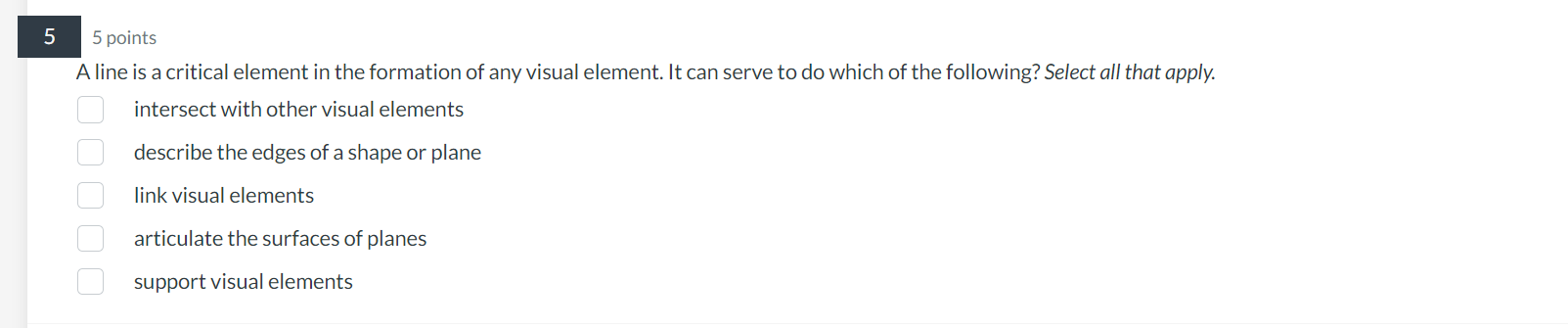 Solved A line is a critical element in the formation of | Chegg.com