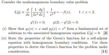 Solved Consider the nonhomogeneous boundary value problem | Chegg.com