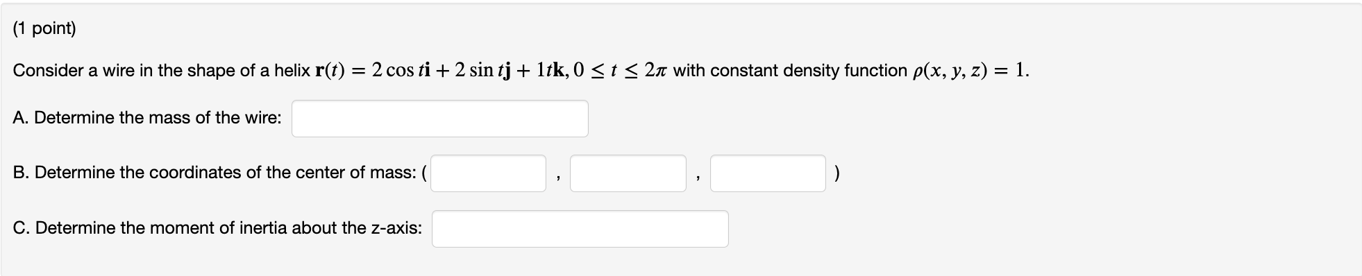 Solved Consider a wire in the shape of a helix | Chegg.com