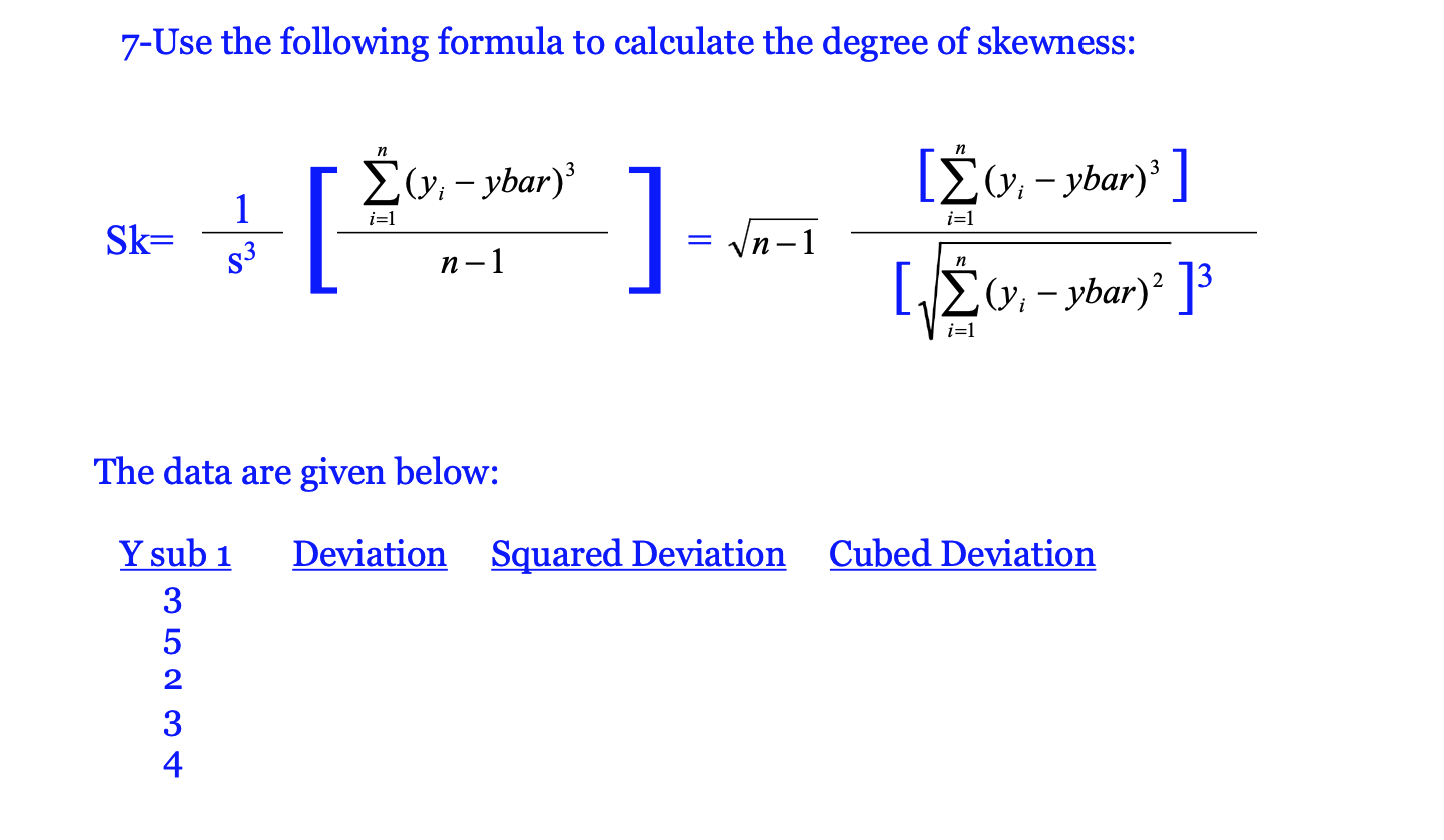 Solved 7-Use the following formula to calculate the degree | Chegg.com