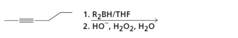 Solved 1. R2BH/THF 2. HO, H2O2, H2O | Chegg.com