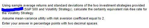 Using sample average returns and standard deviations | Chegg.com