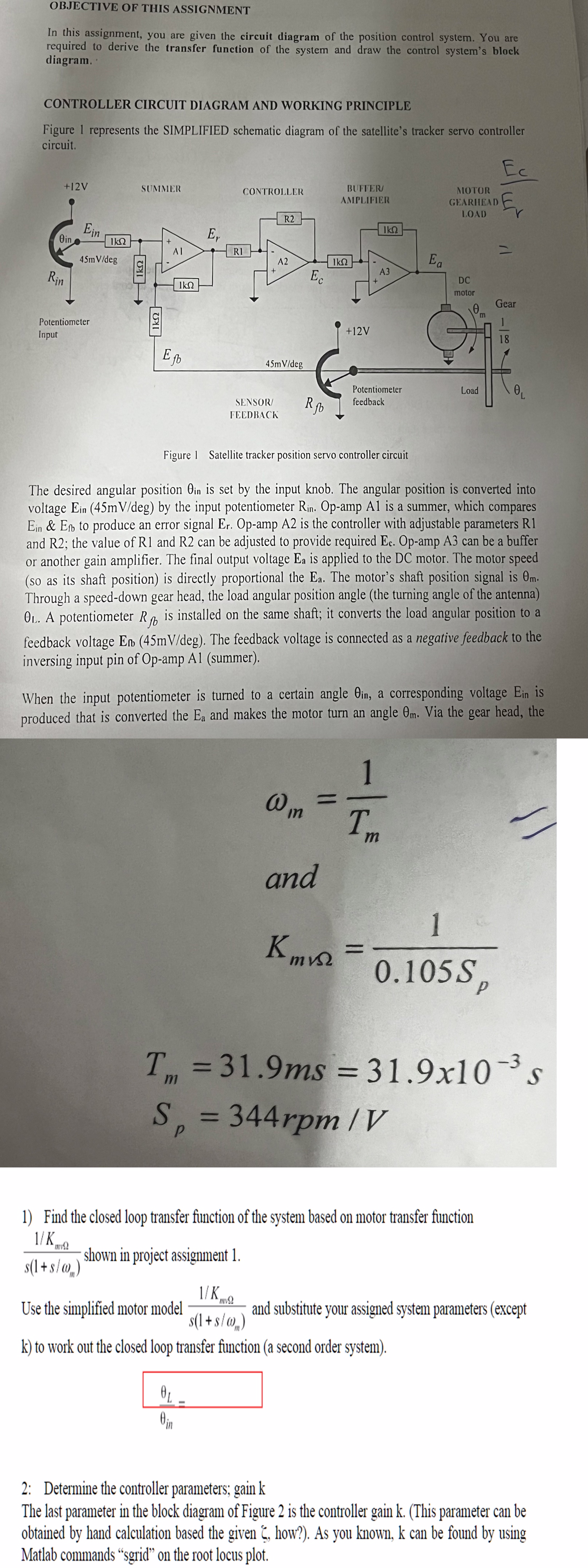 Solved Find the closed loop transfer function of the system | Chegg.com