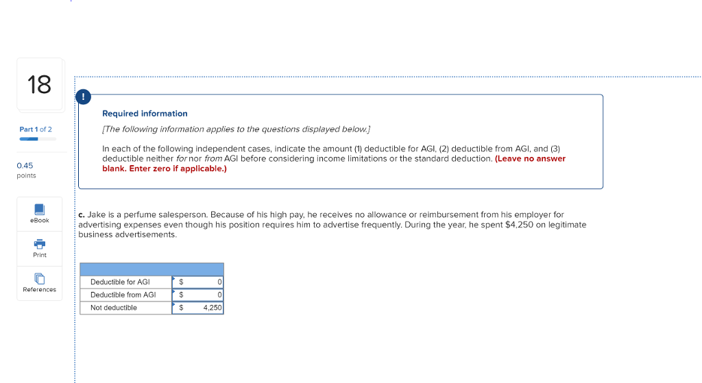 Solved 18 Required information Part 1 of 2 [The following | Chegg.com