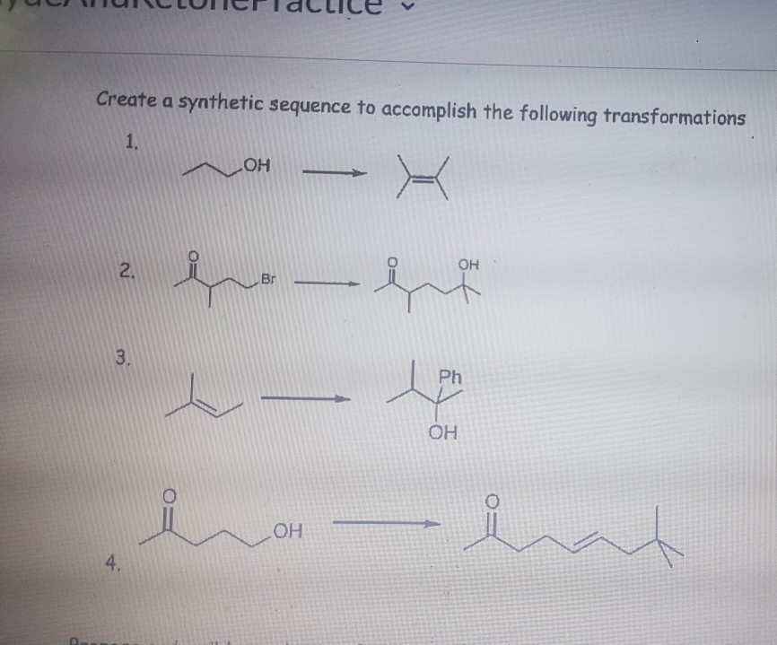 Solved Create a synthetic sequence to accomplish the | Chegg.com