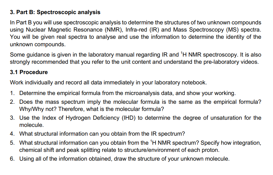 Solved Aims: A. To elucidate the overall structures of | Chegg.com