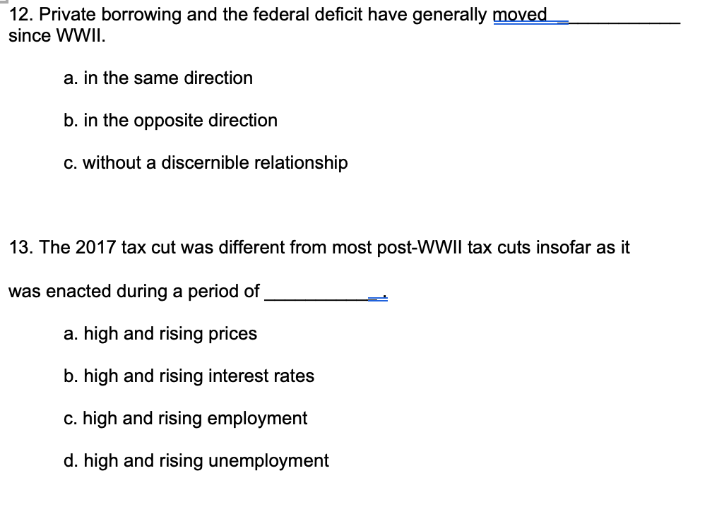 Solved 6. Say's Law: “Supply creates its own demand," means | Chegg.com