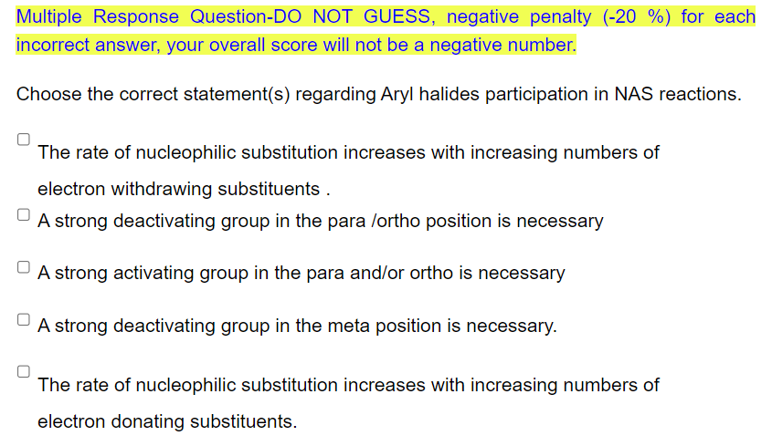 Solved Multiple Response Question-DO NOT GUESS, negative | Chegg.com