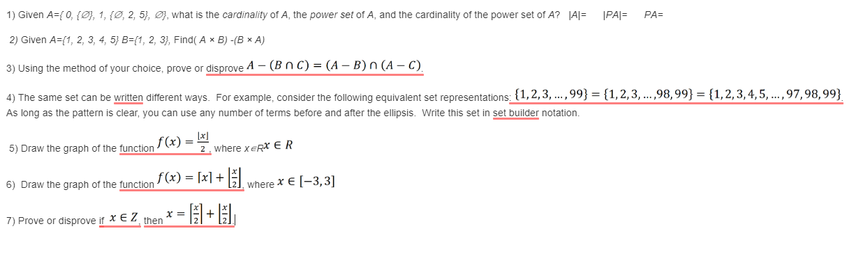 Solved 1) Given A={ 0, {}, 1,{, 2,5), o), what is the | Chegg.com
