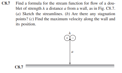 Solved 7 Find a formula for the stream function for flow of | Chegg.com