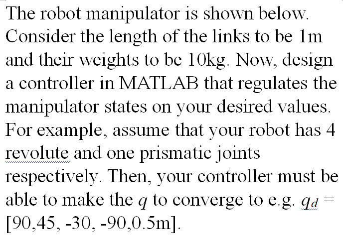 The robot manipulator is shown below. Consider the | Chegg.com