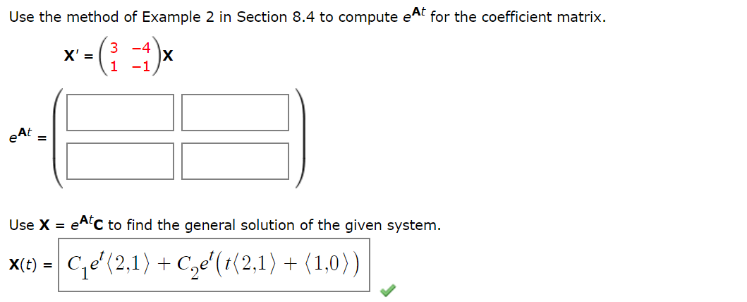 Solved Use the method of Example 2 in Section 8.4 to compute | Chegg.com