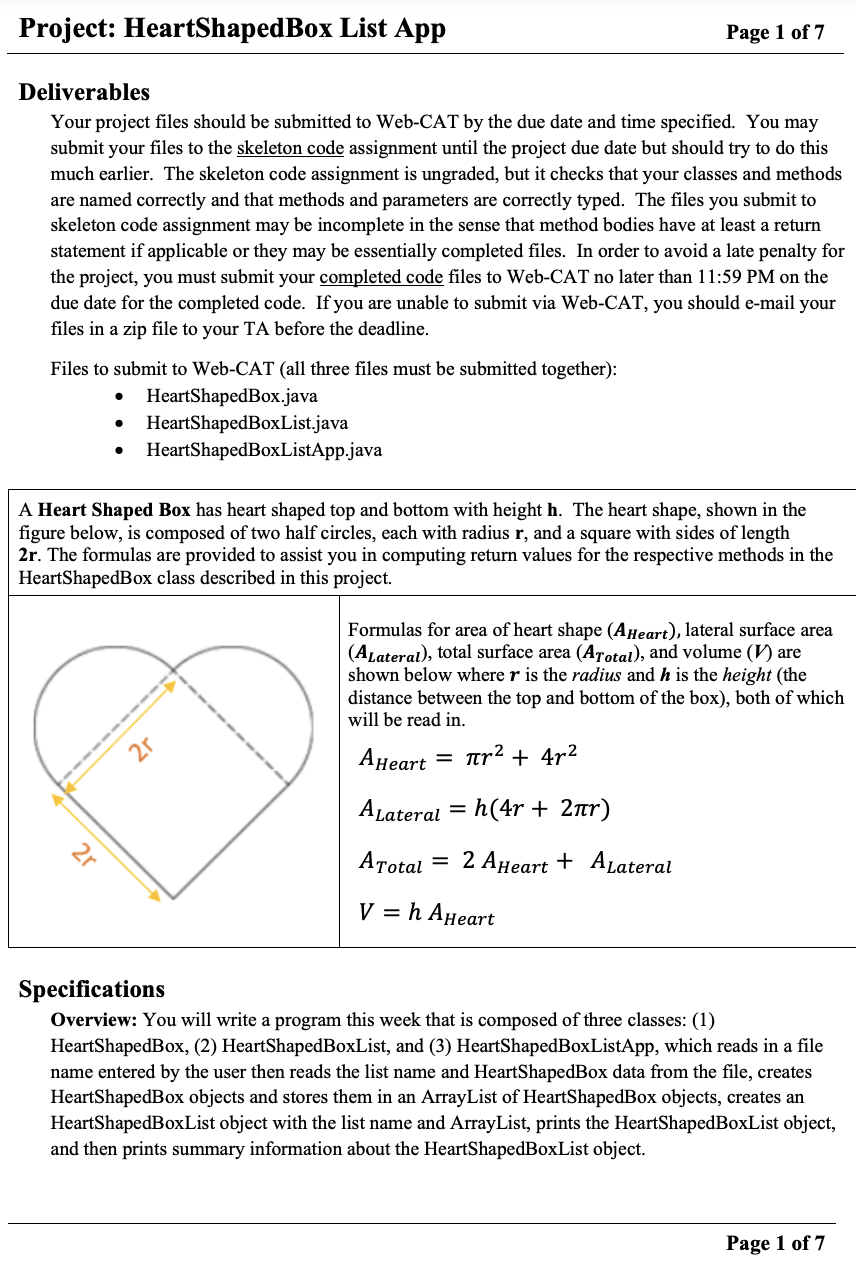 Solved Deliverables Your project files should be submitted | Chegg.com
