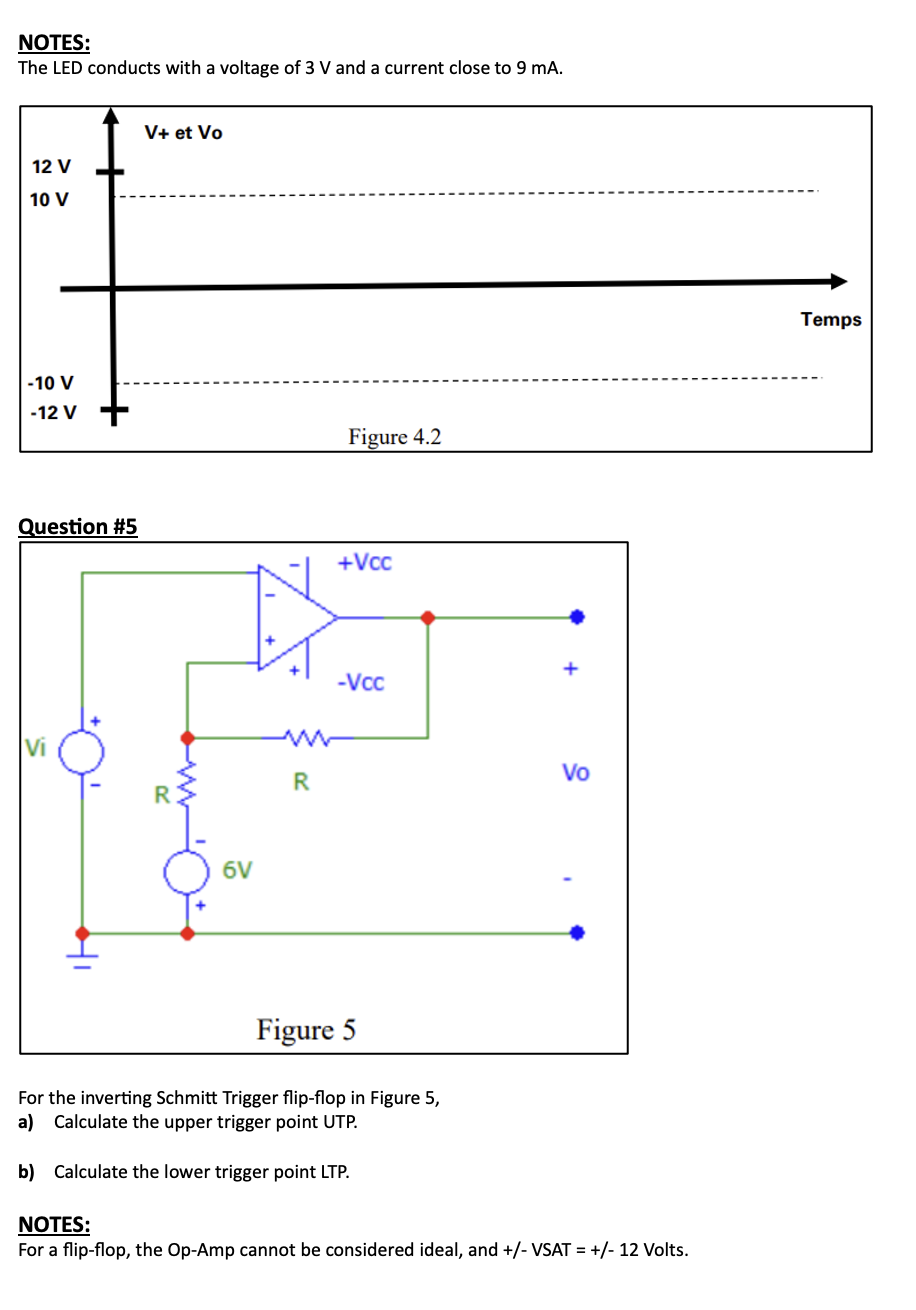 Solved The circuit in Figure 4.1 acts as a comparator. For a | Chegg.com