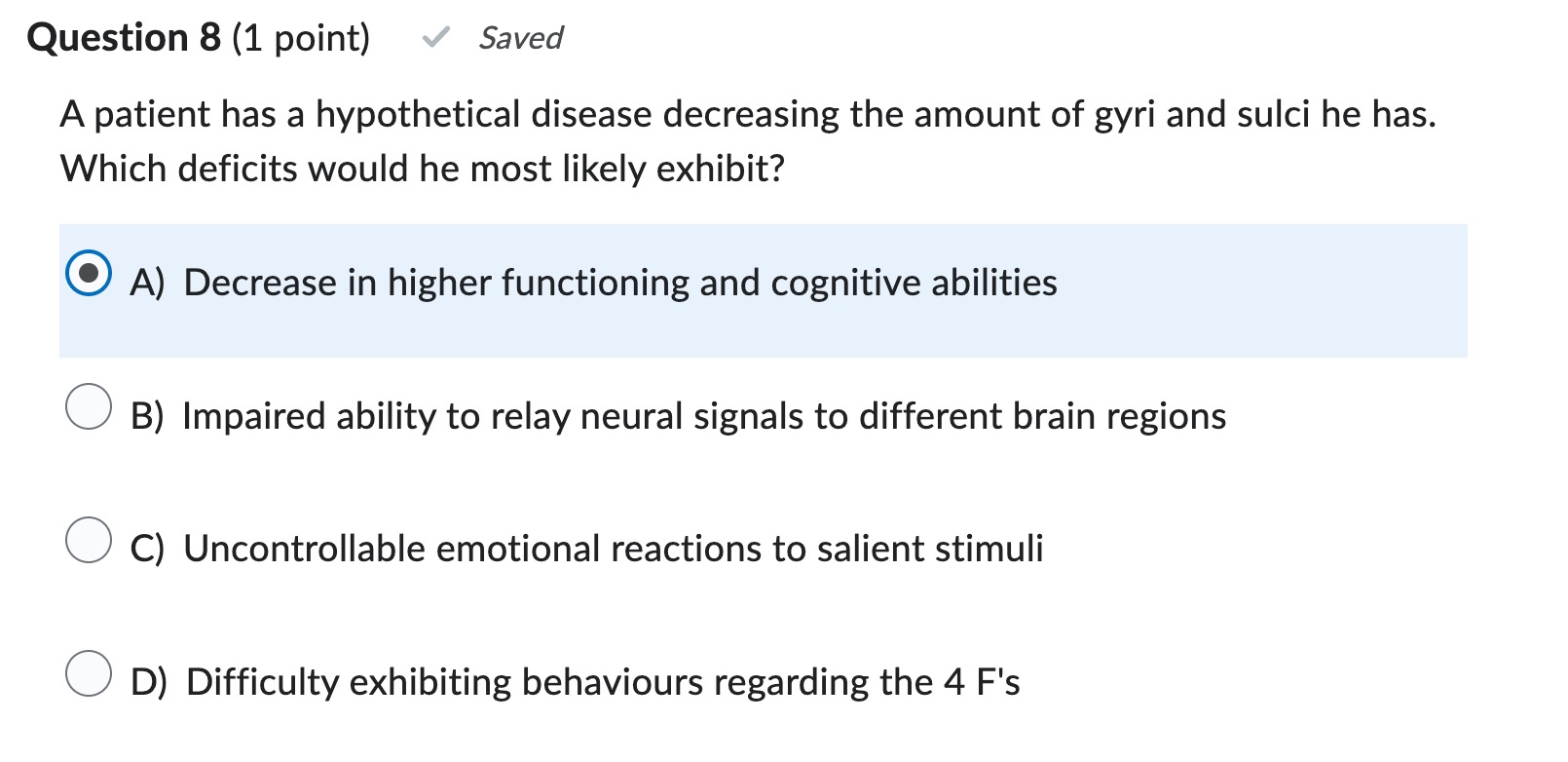 Solved Question 8 (1 ﻿point)A patient has a hypothetical | Chegg.com